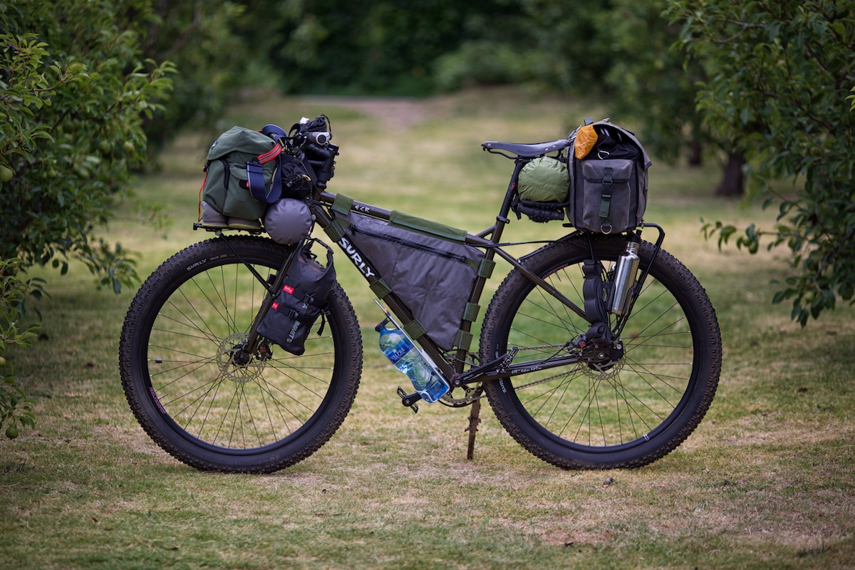 Tubus Vega Rack - Surly ECR - Adding Bottle Cages - BIKEPACKING.com